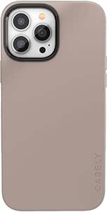 Amazon.com: Casely iPhone 14 Pro Max Case | Taupe on Nude | Neutral Solid Beige Aesthetic Cream ...