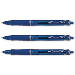 Pilot Acroball Retractable Ballpoint 1.0 mm Tip – Blue, Box of 12 ...