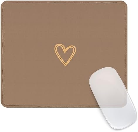 Amazon.com: Seorsok Square Aesthetic Cute Heart Mouse Pad,Office Home ...