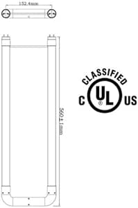 Light Efficient Design LED-6412-FR-2U-40K 24-Inch U Bend T10 Light Bulb ...