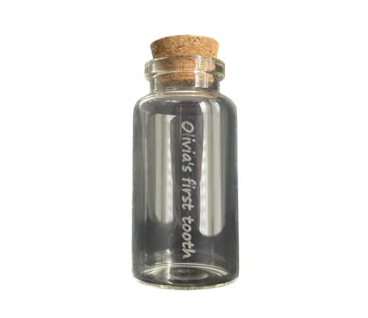 Personalised Engraved Clear Glass First Haircut Curl Jar With Cork Lid ...