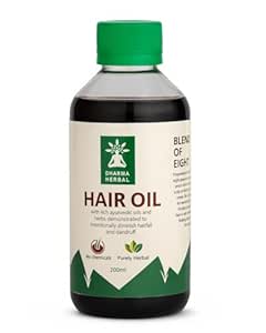 Buy DHARMA Herbs Natural Herbal Hair Oil, 200 ml, Reduces Hair Fall ...