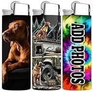 Amazon.com: Custom Photo Lighter 3 Pack Sticker Wrap - Custom Lighters ...
