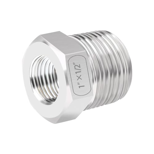 Snapklik.com : Quickun Stainless Steel Reducer Hex Bushing, 1 Male NPT ...
