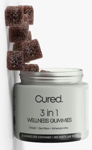 Amazon.com: Cured 3 in 1 - Pure Himalayan Shilajit Gummies for Men ...