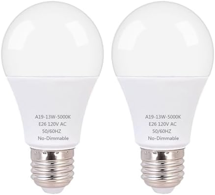 CYLYT 100W Equivalent Bright LED Light Bulbs, Daylight White 5000K A19 ...