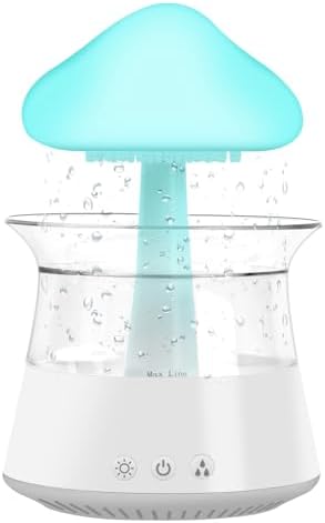 Bezavea Cloud Rain Humidifier, Colorful Light Raindrop Aroma Diffuser ...
