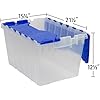 Akro-Mils 66486 12-Gallon Plastic Stackable Storage Keepbox Tote ...