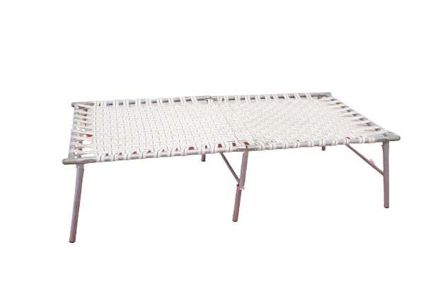Cane Crafts Portable Metal Single Folding Bed Iron Cot Foldable Bed ...