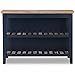 Florence Navy Blue breakfast bar with 2 shelves, tray and chopping ...