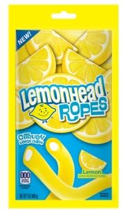 Amazon.com : Lemon Ropes, 3 oz Bags 1 Pack – Chewy, Sweet & Sour Lemon ...