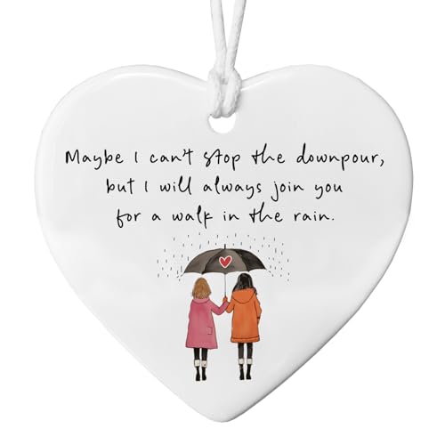 Amazon.com: Walk With You In The Rain Ornament, Friendship Gift For ...