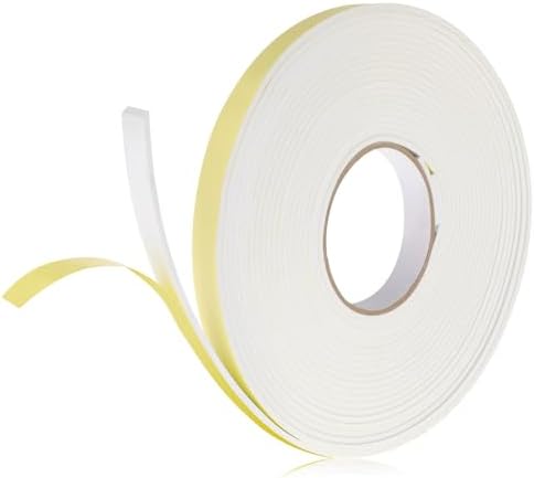 Amazon.com: Bremorou White Foam Weather Stripping 32.8 Ft White Door ...