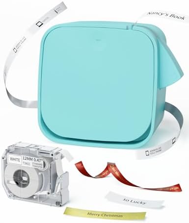 PRT Label Makers Machine with Tape Built-in Cutter Portable Bluetooth ...