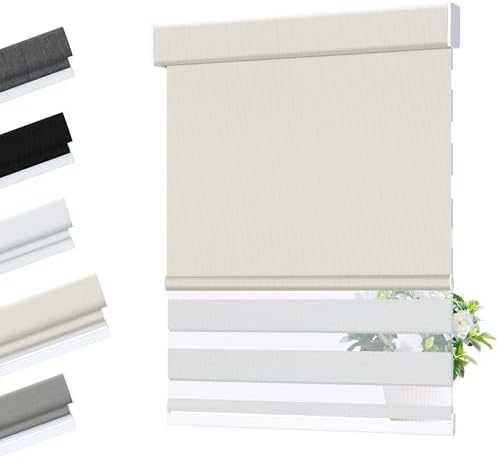 Amazon.com: Allesin zen Cordless Dual Roller Shades with Square ...