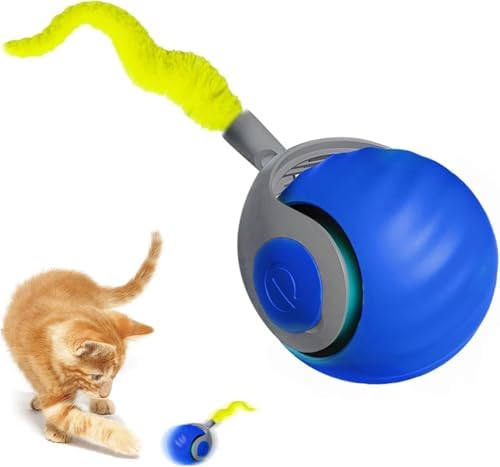 Speedy Ball with Tail Cat Toy, Smart Interactive Toy for Bored Indoor ...