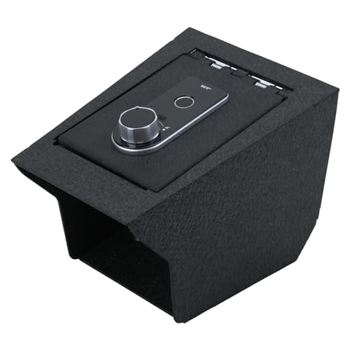 Buy Center Console Gun Safe Vault - WASAI Console Lock Box Compatible ...