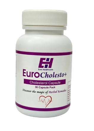Buy Euro Cholesto Natural Health Care Cholesterol Controller Herbal ...