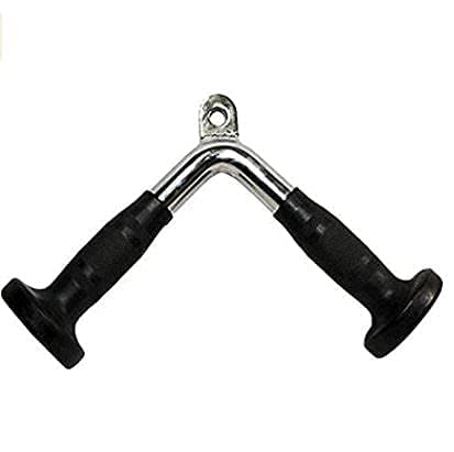 Fitrxx Gym Steel V-Handle, Triceps V Bar, Triceps V Handle (Silver and ...