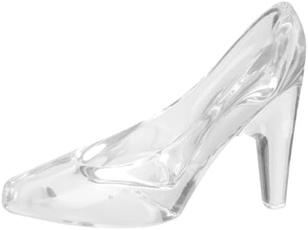 Amazon.com: 2 Pcs Glass Slipper Decoration Gift Princess Crystal High ...