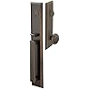 Emtek Contemporary Tubular Entry Set: Melrose Style with a Norwich Knob ...