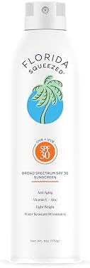 Amazon.com: Florida Squeezed SPF 30 Sunscreen Spray, Non-Aerosol ...