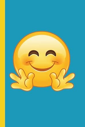 Emoji Notebook – Smiley Icon Cover Cute Minimalist Blank Paper Diary ...