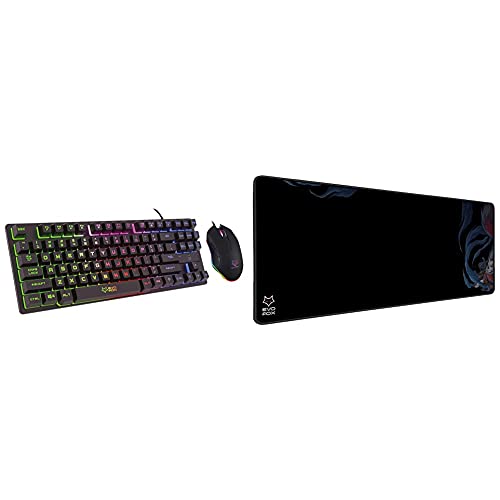 EvoFox X-Team Fireblade TKL Gaming Keyboard and Spirit Gaming Mouse ...