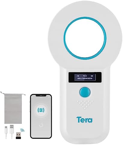 Amazon.com: Pet Microchip Scanner, Handheld Animal Chip Reader Portable ...