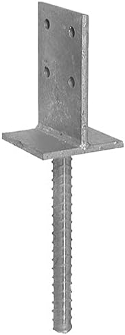 Heavy Duty Galvanised Elevated Post Base Support Fence Foot (Size: 100 ...