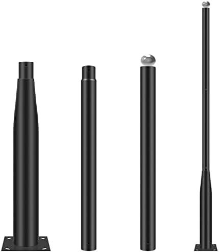 LDOSEOW 13Ft Tall Street Light Pole, Light Poles for Outside for ...