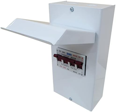 ESR 125 Amp 240V Mains to Generator Changeover Transfer Switch in Metal ...