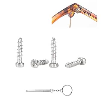 Amazon.com: Plate Glasses Self Tapping Screws Eye Repair Frame Screws ...