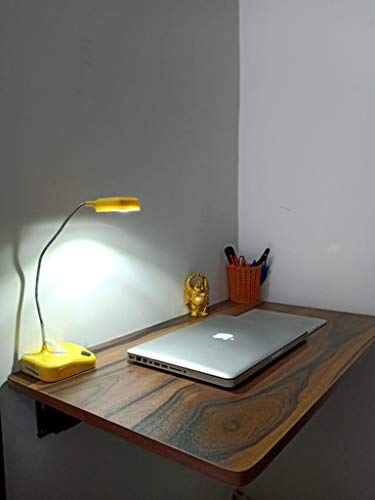 Engineered Wood Foldable Wall Mounted Laptop Table (Brown , 30 X 18 ...