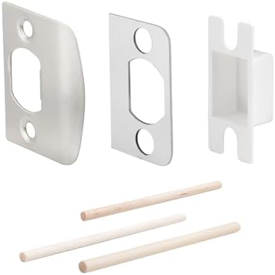 MOSECYOU Standard Door Lock Strike Plate with Spacer Shim, Door Latch ...
