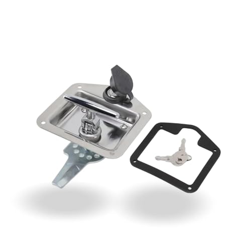 T Handle Latch Trailer Door Latch Lock Polished Appearance Stainless ...