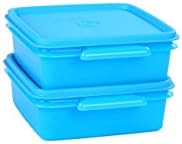 Princeware Plastic Storage Container Set of 8Pcs- 650 ml, 325 ml, 225 ...