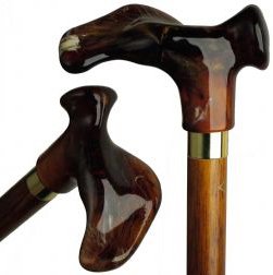 Amazon.com : Anatomical Cane Scorched Cherry, Acrylic Handle ...
