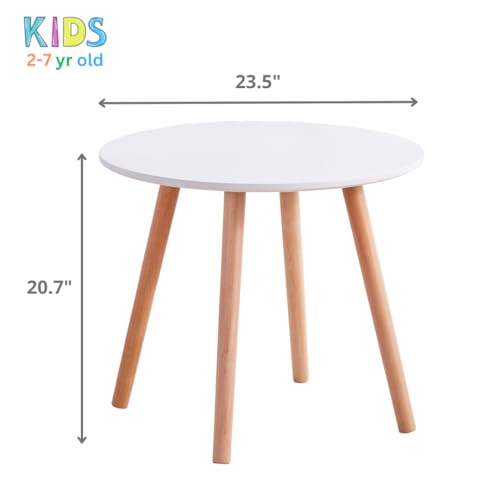 Snapklik.com : Pozbee Kids Table, Round Toddler Table, Kids Desk White ...