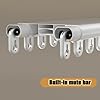Heavy-Duty Curtains Rails Double Row Ceiling Curtain Track Ceiling Mounted Curtain Double Rails ...