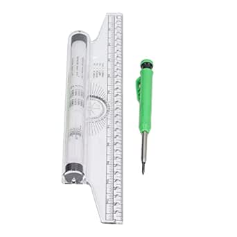 Amazon.com: Parallel Rolling Ruler, Clear Scale Multifunctional ...