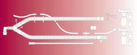 Teleflex 1617 Universal Ventilator TUBING Set,W/Water (Pack of 10 ...