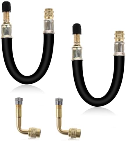 Amazon.com: 2 Pack 8.25" Flexible Tire Valve Extension Universal Valve ...