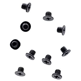 Deal4GO 10-Pack M3 x 3 mm Phillips Flat-Head Screw w/Nickel Plated ...