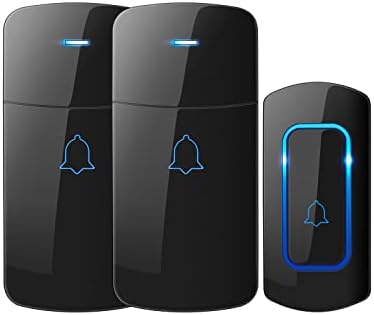 AVANTEK Wireless Doorbell D-3C, 1300 ft Long Range Door Chime Kit, 52 ...