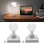 Shuwea 2 Pack Stick-Up Battery Operated Light Bulb, Wireless LED Closet ...