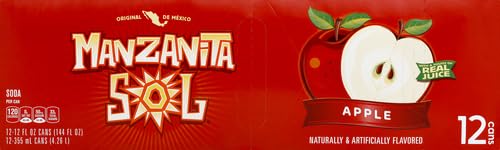Manzanita Sol Apple Soda 12oz Cans (12 Pack)