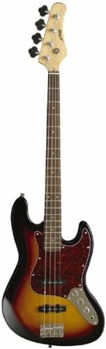 Amazon.com: Arbor 4-String Electric Bass Guitar - Vintage White ...