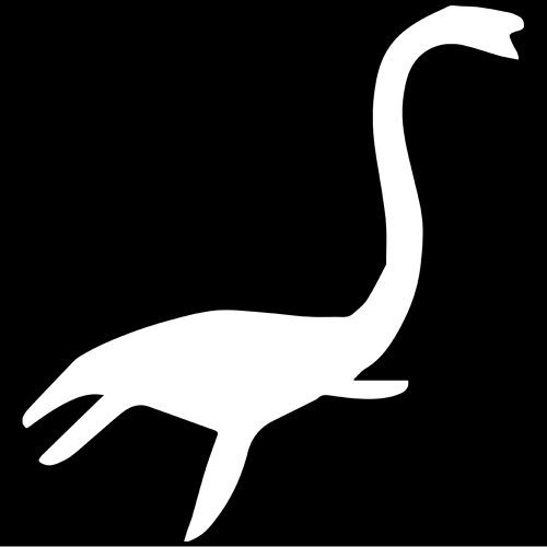 BD USA Nessy Loch Ness Monster Decal Sticker (White, Mirrored), Decal ...