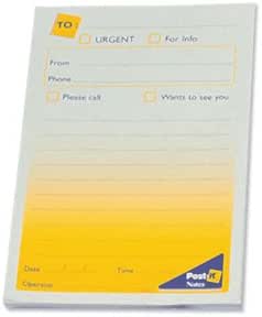 Post-it Telephone Message Pad 149x102mm Ref 7693E/7661 [Pack of 12 ...